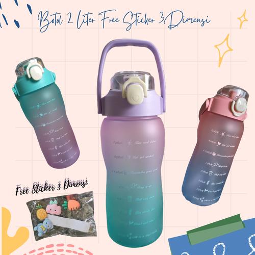 Jual Botol Motivasi Gradasi Sport 2 Liter Sticker 2 Dimensi - Botol ...
