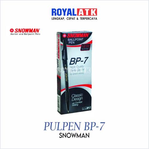 Jual Pulpen / Bolpoin Snowman Bp-7 - Kota Malang - Royal ATK | Tokopedia