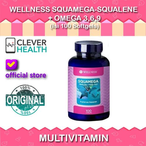 Promo WELLNESS SQUAMEGA-SQUALENE + OMEGA 3,6,9 100 SOFTGELS Cicil 0% 3x ...