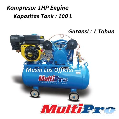 Jual Kompresor 1 HP Multipro VBCE 100/100 Kompresor Udara 1HP ( Engine ...