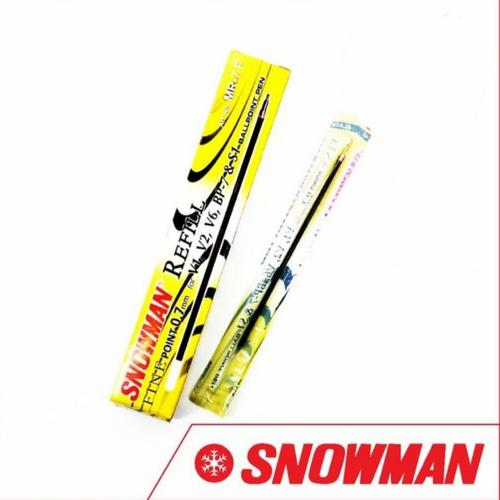 Jual Refill Pulpen / Ballpoint Snowman V1, V2, V6, Bp-7 - Merah - Kota ...