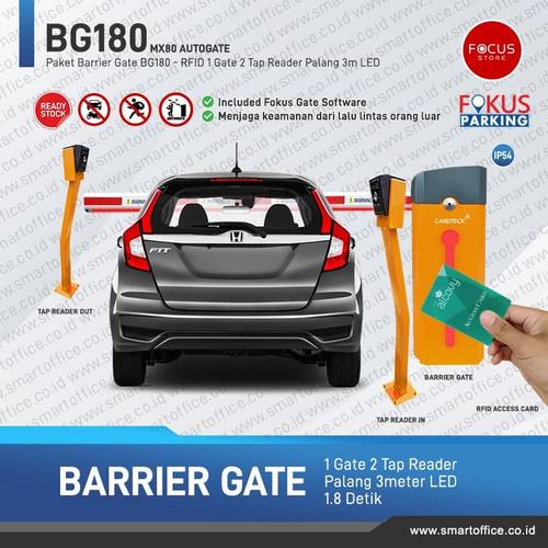 Jual Paket Barrier Gate MX80 1 Gate 2 Tap RFID Access Gate Include ...