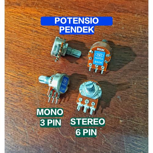 Jual Potensio Pendek / Potensio Meter Pendek / Pemutar (Pilih Varian ...