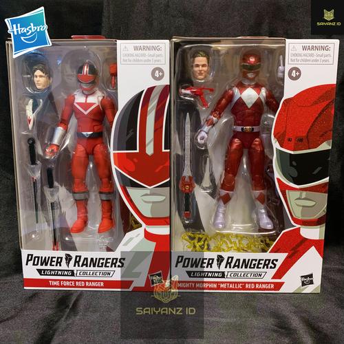 Jual LANGKA! HASBRO MMPR Power Rangers TIME FORCE RED RANGER Lightning ...