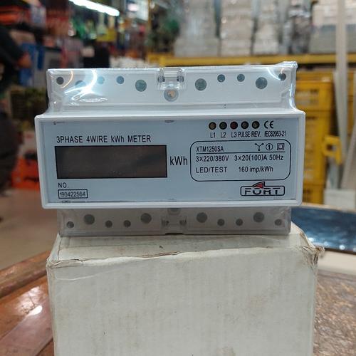 Jual kwh meter digital 3phasa tife xtm1250sa/ct merk fort class 1 ...