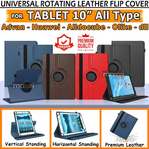 Jual Universal Rotate Leather Flip Cover Case Casing Tablet Tab 10 Inch ...