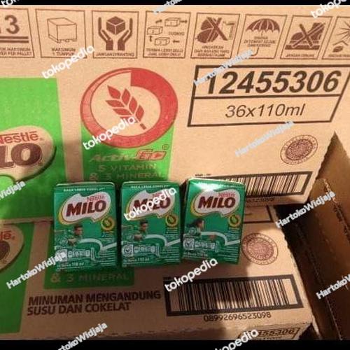 Jual MILO ACTIVE GO KOTAK /SUSU UHT COKLAT /COKELAT 110ML DUS ISI 36 PCS - Jakarta Utara ...