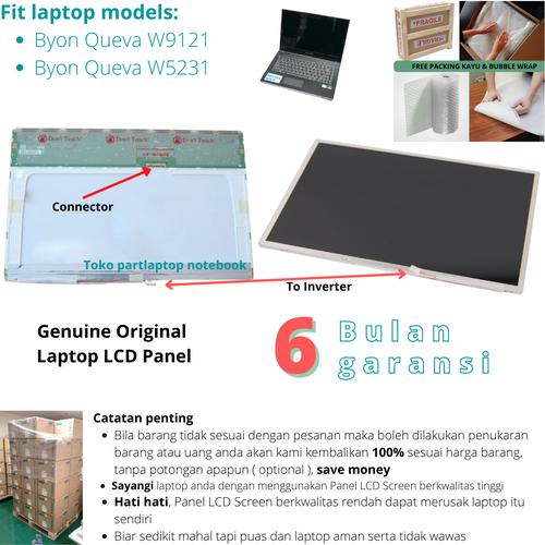 Jual Layar LCD Laptop Byon Queva W9121 W5231 new original new - Jakarta ...