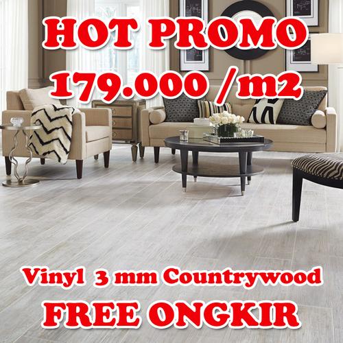 Jual Vinyl Plank 3mm / Lantai Vinyl Countrywood / Lantai Kayu Dinding ...
