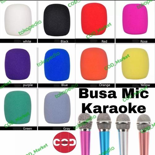 Jual busa microphone tebal / spon mic/ cover mic - hitam - Ring ...