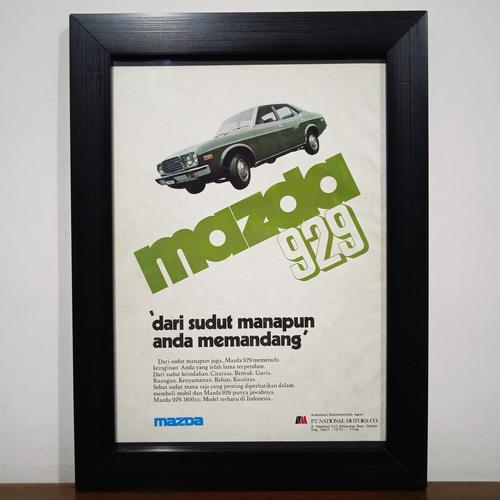 Jual Hiasan Dinding Iklan MAZDA 929 Pajangan Poster Mobil Jadul Tua ...