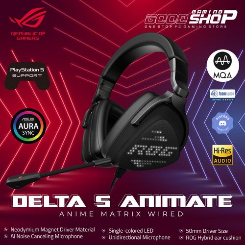 Jual Asus ROG Delta S Animate AniMe Matrix Wired - Gaming Headset ...