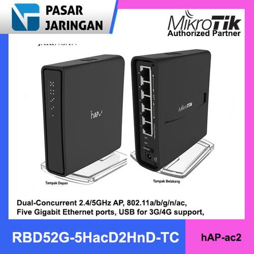 Jual MIKROTIK RBD52G-5HacD2HnD-TC hAP-AC2 Router Wireless - Jakarta ...