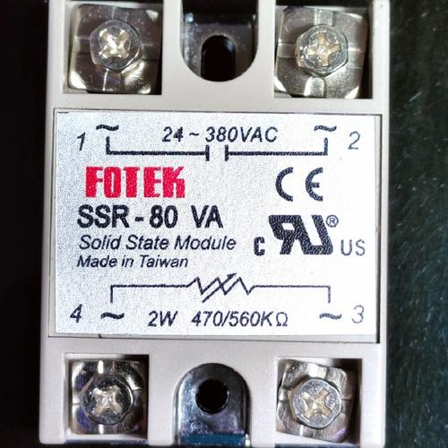 Jual SSR Solid State relay Fotek SSR-80VA 80A VR Resistansi to AC 24~380V - Kota Bekasi ...