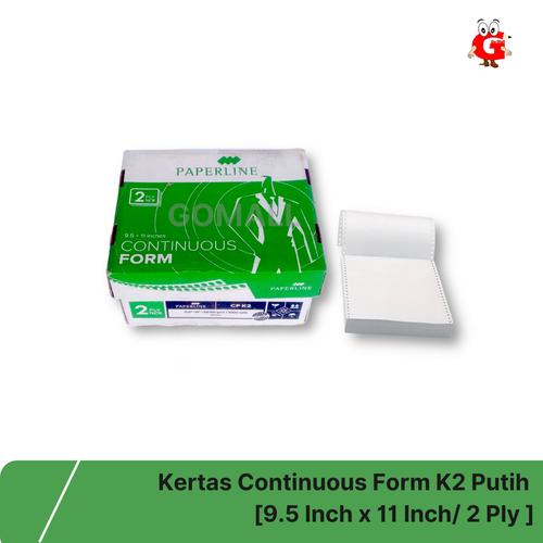 Jual Kertas Continuous Form K2 Putih [9.5 Inch x 11 Inch/ 2 Ply ...
