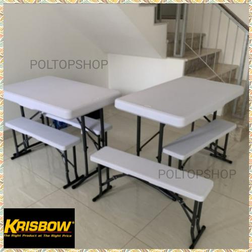 Jual Set Meja dan Bangku Lipat 3 pcs/ Meja Set Taman/Meja Kursi Outdoor ...