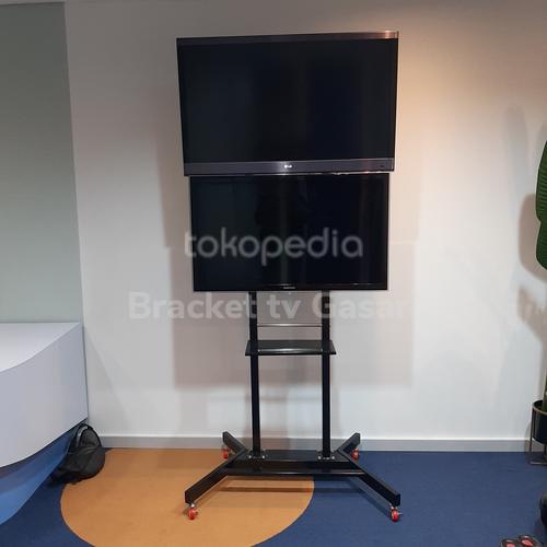 Jual Bracket Standing 2 tv atas bawah ukuran 32 inch s/d 60 inch kokoh ...