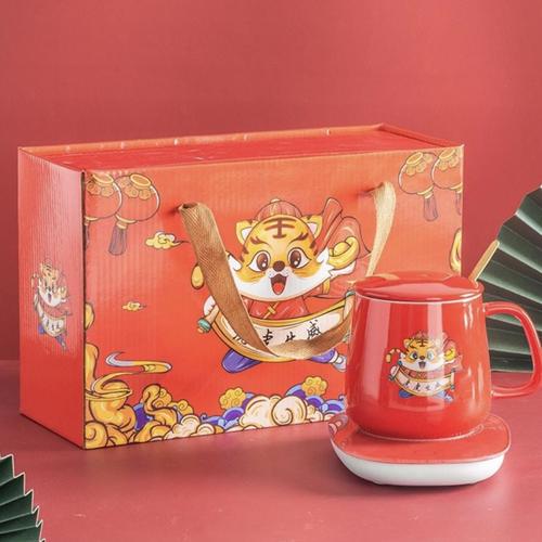 Jual Mug warmer gelas keramik red CNY Imlek gift hampers kado - TF ...