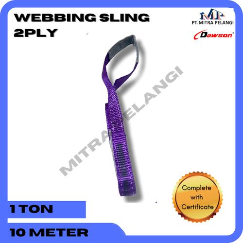 Jual Webbing Sling / Tali Webbing 1 Ton x 10 Mtr 2Ply SF 7:1 Dawson ...