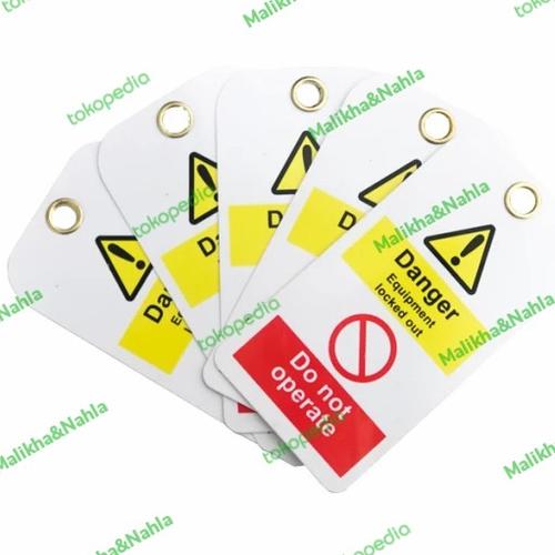 Jual Security Lockout Tagout Tag Safety DO-NOT-OPERATE Remark Card ...
