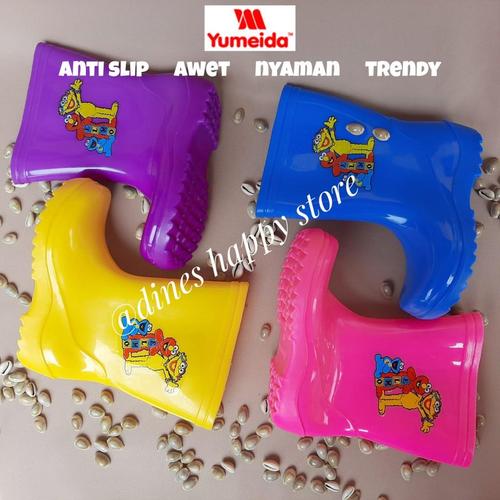 Jual Yumeida Sepatu Boot Karet Anak Perempuan Laki Air Hujan Anti Slip ...