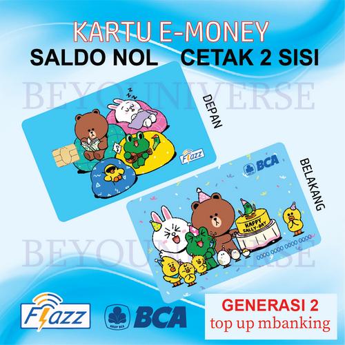 Jual Kartu FLAZZ BCA Gen 2 / Emoney Mandiri Etoll Line Cony Brown Couple #6 - Jakarta Barat ...