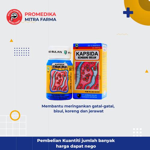 Jual Kapsida Bersih Darah Kembang Bulan 12's Kapsul Botol / Obat Herbal ...