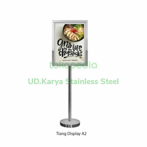 Jual Standing Display A2/Tiang poster stainless - Kab. Bogor - UD.Karya ...