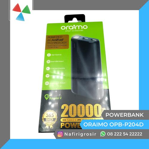 Jual ORAIMO OPB-P204D TRAVELER 4 POWERBANK 20000MAH DUAL USB FAST ...
