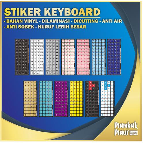Jual Stiker Keyboard Layout English Warna Black/Hitam Untuk Laptop ...