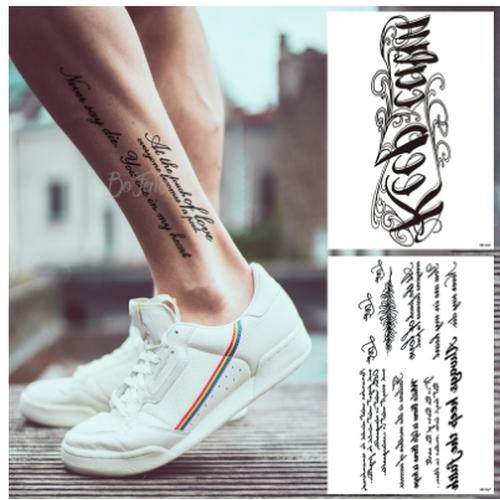 Jual Tattoo Temporary ukuran 10x6cm Model Eifel Kiss Tulisan dan ...