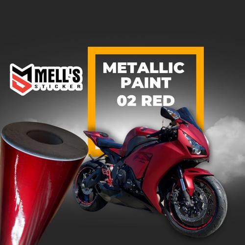 Jual stiker merah metalik metalic merah candy lebar 45 cm panjang 1 ...