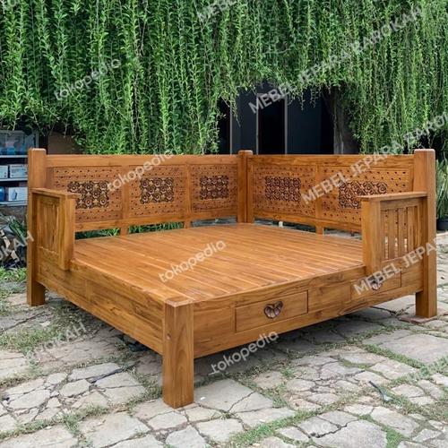 Jual Kursi Bale Bale Santai Keluarga Kursi Risban Kayu Jati - Kab ...