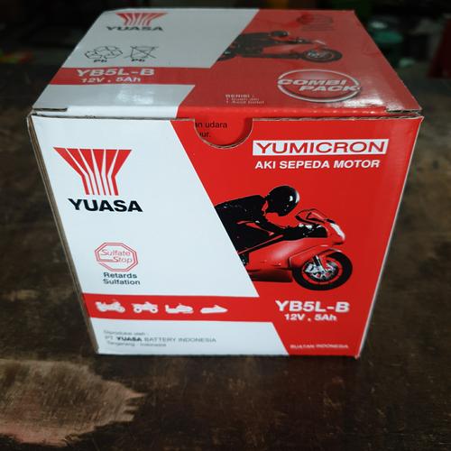 Jual aki yuasa yb5lb basah 12v 5Ah - Kota Pekanbaru - sunlimotor | Tokopedia