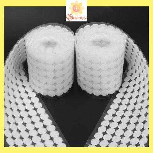 Jual Velcro Bulat 10/15/20/25 mm hitam/putih/transparan - printables ...