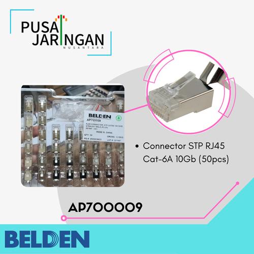 Jual BELDEN AP700009 CONNECTOR RJ45 3PRONGS STP CAT.6A 10G 50pcs ...