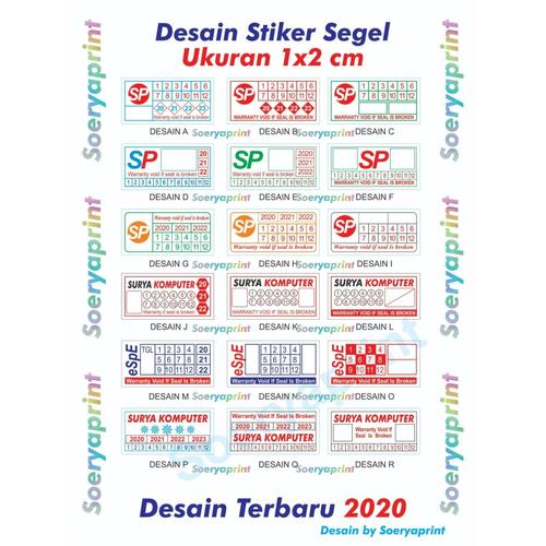 Jual Stiker Segel Garansi Pecah Telur A5 - Kab. Bekasi - Soeryaprint ...