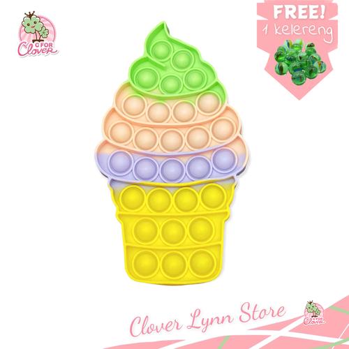 Jual POP IT NEW PASTEL ICE CREAM CONE es krim popit rainbow murah ...