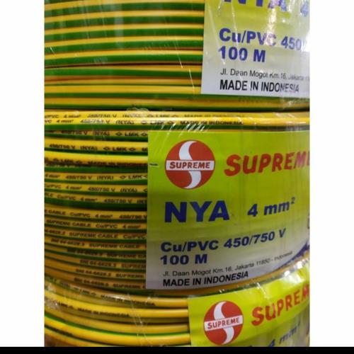Jual KABEL NYA 4MM SUPREME KABEL GROUNDING 4MM KABEL TUNGGAL 4MM SUPREME - Jakarta Pusat - Ramai ...