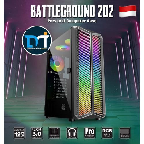 Jual Simbadda Battleground 202 - RGB Tempered Glass Mid-Tower Gaming Case - Jakarta Pusat - Duta ...