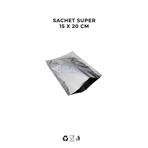 Jual SACHET SUPER 15 X 20 CM - 100 GR - KEMASAN ALUMINIUM SACHET SUPER ...