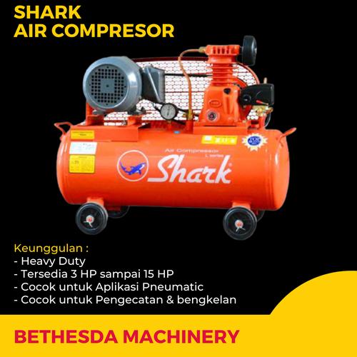 Jual Kompresor Udara besar 3 HP Air compresor Listrik 3HP Shark - Kota ...