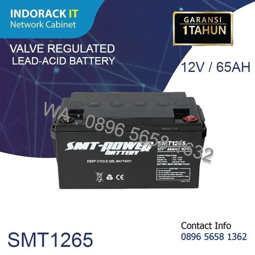 Promo SAMOTO Battery 12V 65AH Baterai Aki Kering UPS VRLA SMT POWER ...