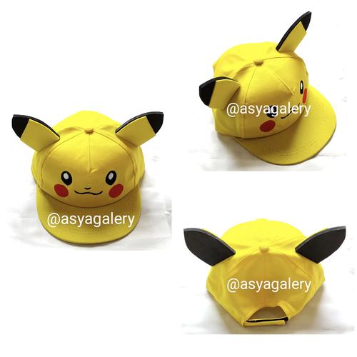 Jual TOPI ANAK KARAKTER PIKACHU / TOPI ANAK PIKACHU / PIKACHU POKEMON ...