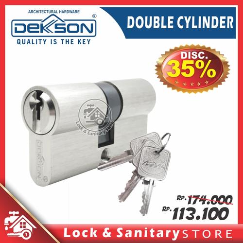 Jual Dekson /Dekkson CYL DC DL 60MM SN Double Cylinder Silinder Kunci ...