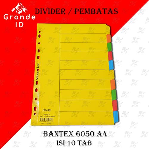 Jual DIVIDER BANTEX 6050 A4 ISI 10 TAB INDEX PEMBATAS FILE - Putih ...