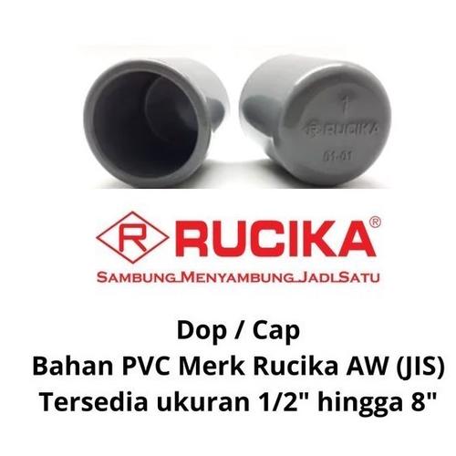 Jual Sambungan Pipa Fitting PVC Dop AW 8"inch Cap AW 8 Inch Rucika ...