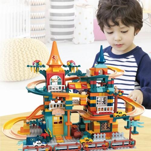 Jual Mainan Edukasi Anak Bricks Marble Run / Duplo Blocks - Kab ...