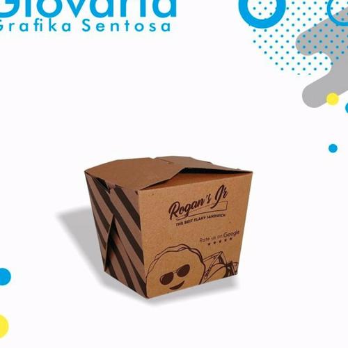 Jual Rice Box Paper / Food Pail / Paper Craft Custom Desain - 2000 ...