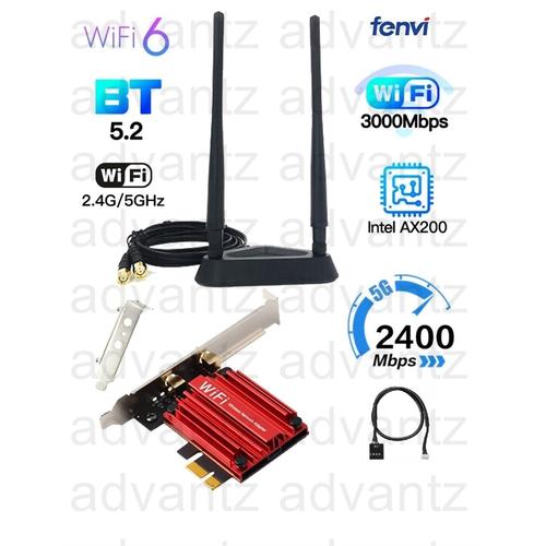 Jual Intel AX200 WiFi 6 Desktop Dual Band AC AX Wireless BT 5.1 PCI ...
